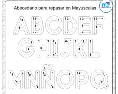 Ejercicios de Trazos de Letras Mayusculas y Minusculas - Materiales ...