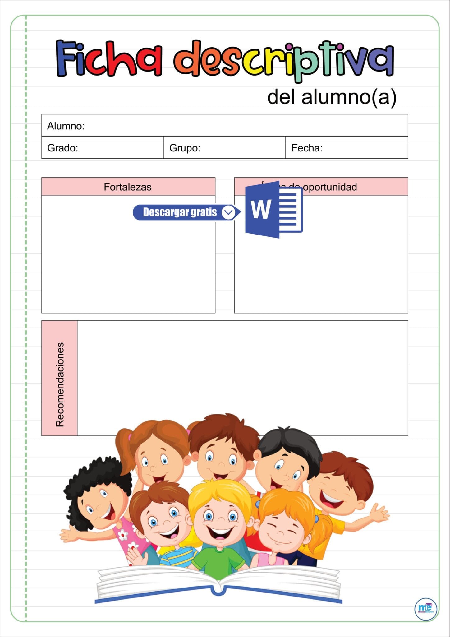 Formato Fichas Descriptivas Word