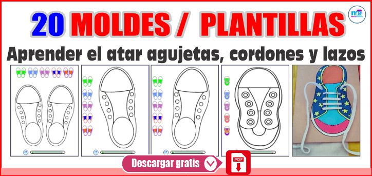 Plantillas y Moldes para Aprender el atar agujetas, cordones y lazos ...