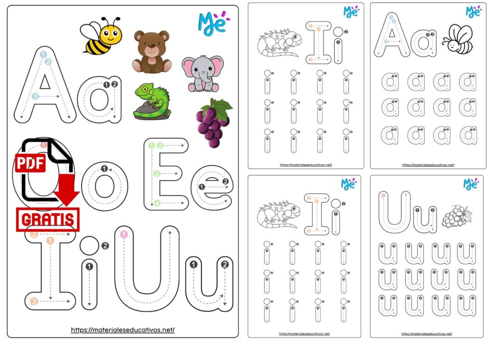 Librito completo trazos de las vocales - Materiales Educativos