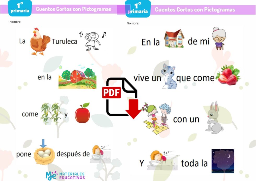 Libro de cuentos con pictogramas para Preescolar - Materiales Educativos
