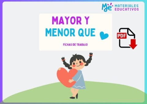 Fichas de trabajo: Signos Mayor y menor que - Materiales Educativos