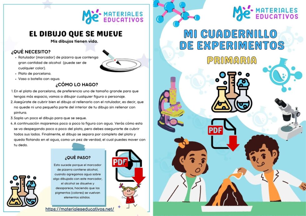 10 Experimentos faciles y divertidos - Materiales Educativos