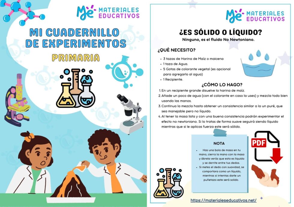 10 Experimentos faciles y divertidos - Materiales Educativos