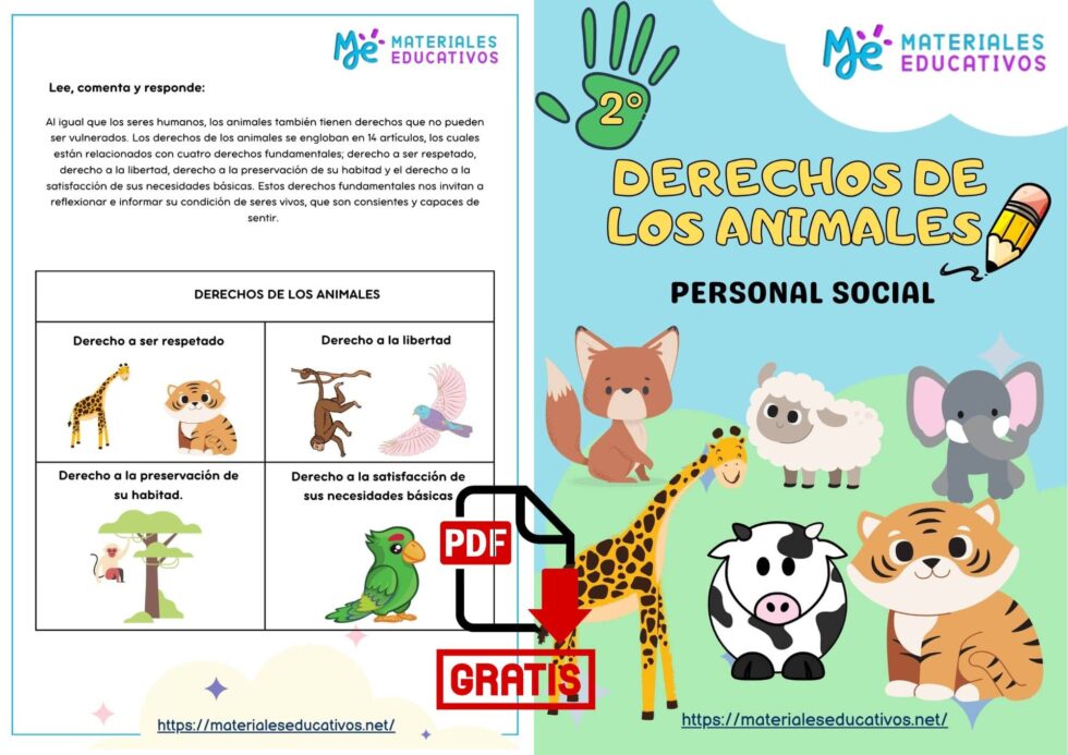 Fichas de Trabajo: Derechos de los animales - Materiales Educativos