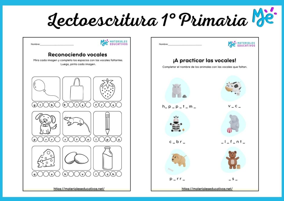 Cuadernillo de actividades Lectoescritura 1° - Materiales Educativos