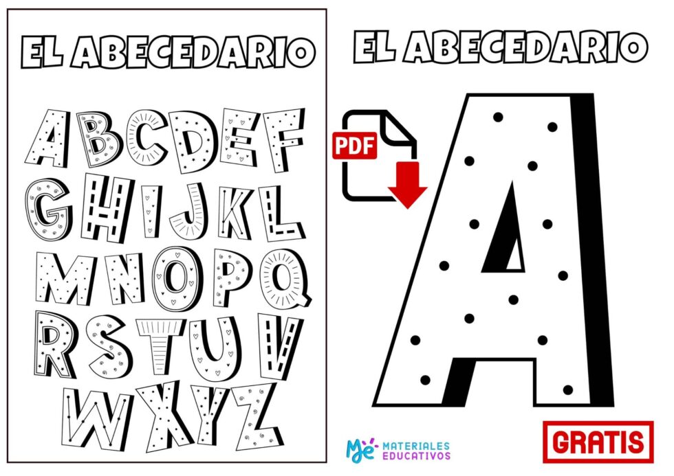 LETRAS ABECEDARIO MAYUSCULAS Y MINUSCULAS - Materiales Educativos
