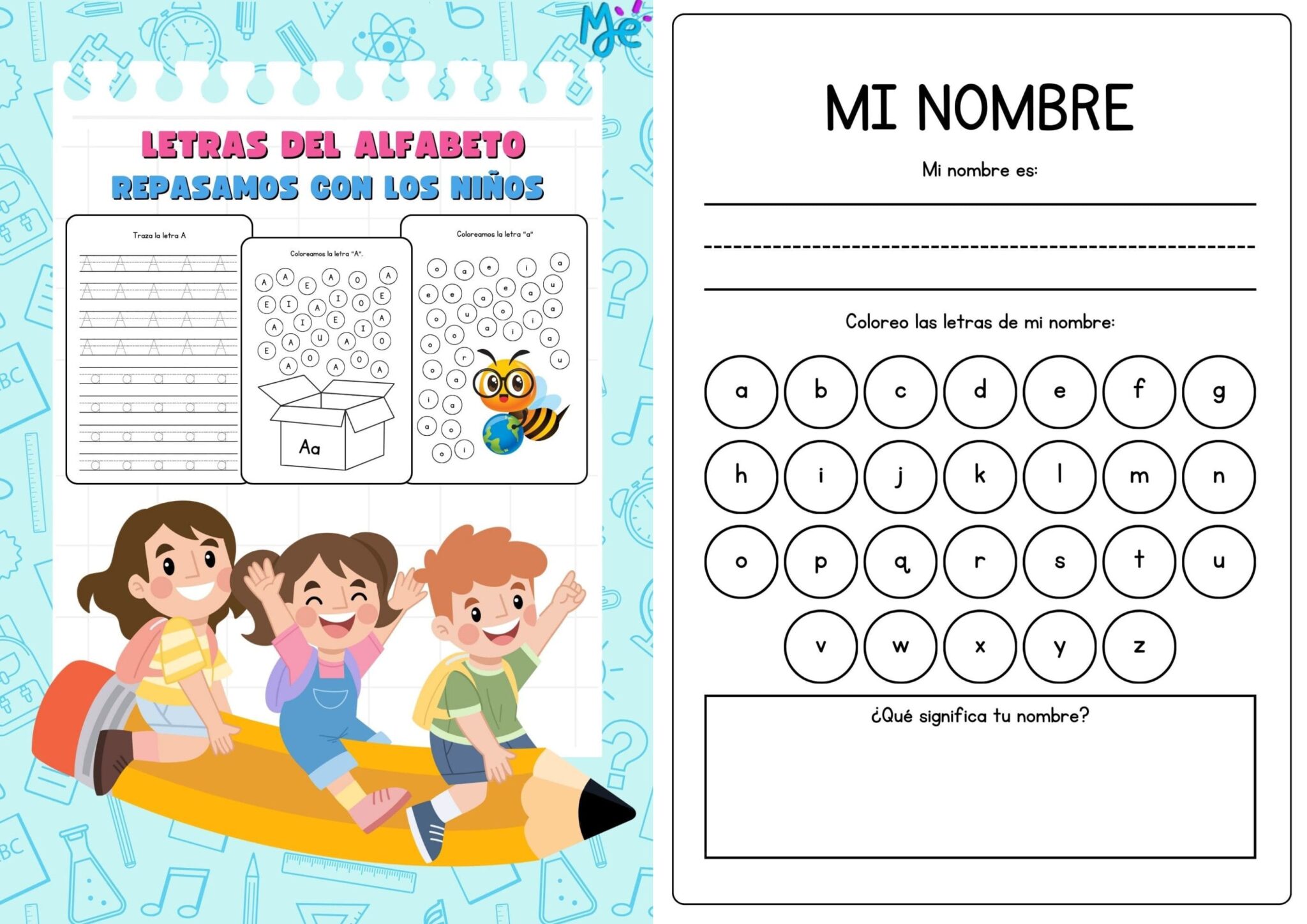 Fichas de Letras del Alfabeto - Materiales Educativos