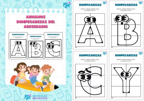 Rompecabezas del Abecedario Para Armar - Materiales Educativos