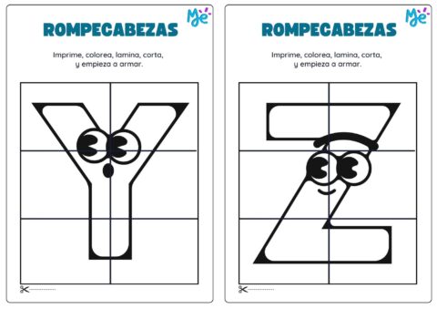 Rompecabezas del Abecedario Para Armar - Materiales Educativos